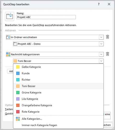 Mit QuickSteps in Outlook den Posteingang aufräumen › IT-Service Ruhr
